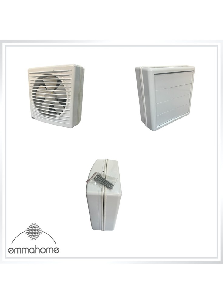 Window and Wall Type Axial Extractor Fan With Automatic Back Shutter ...